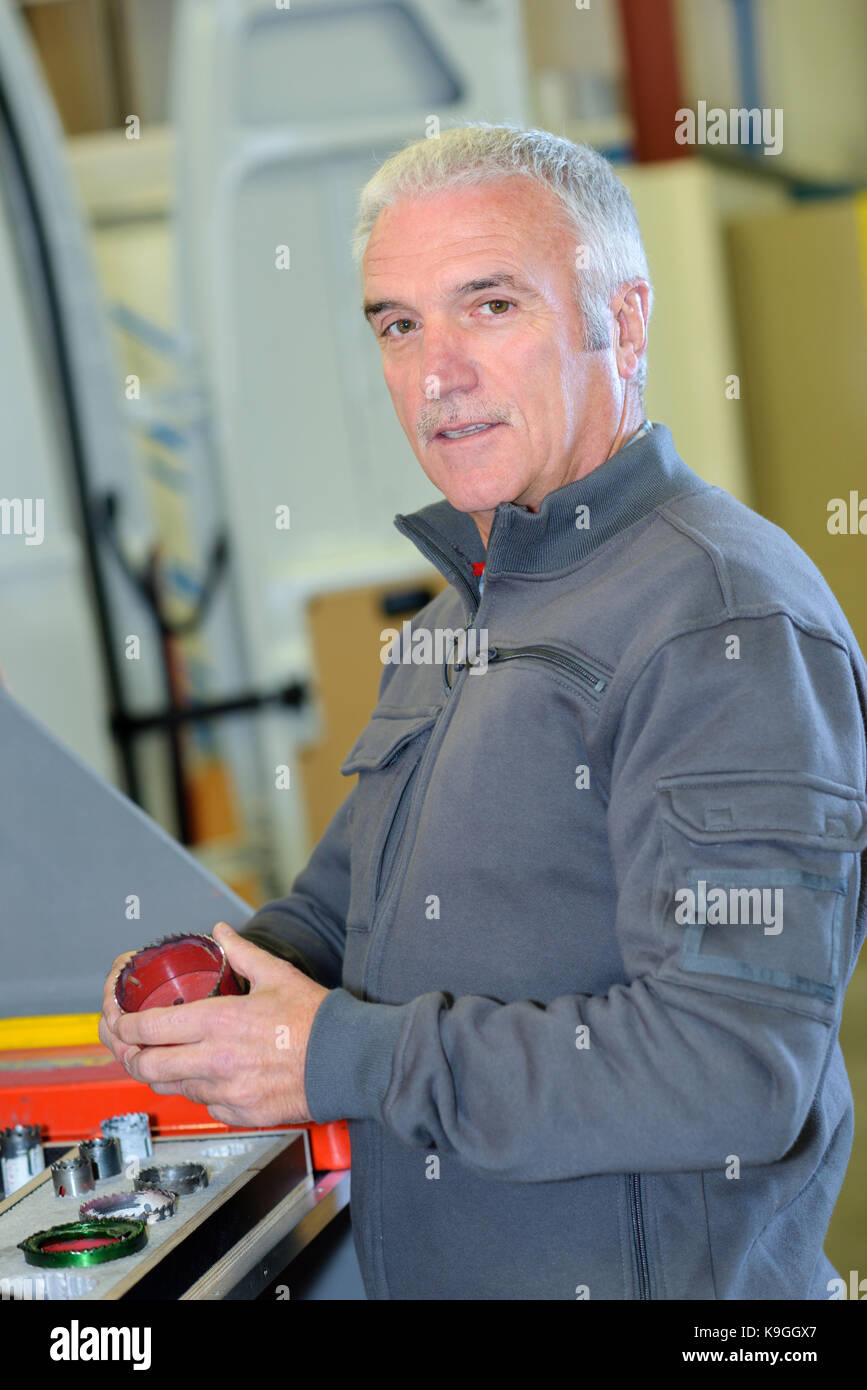 man in workshop Stock Photo - Alamy