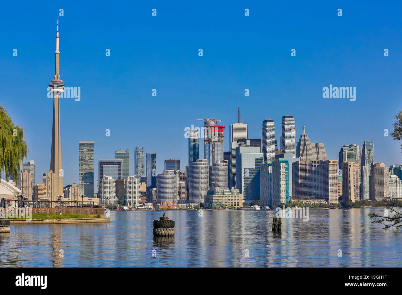 Toronto's skyline over Lake Ontario. Ontario, Canada Stock Photo - Alamy
