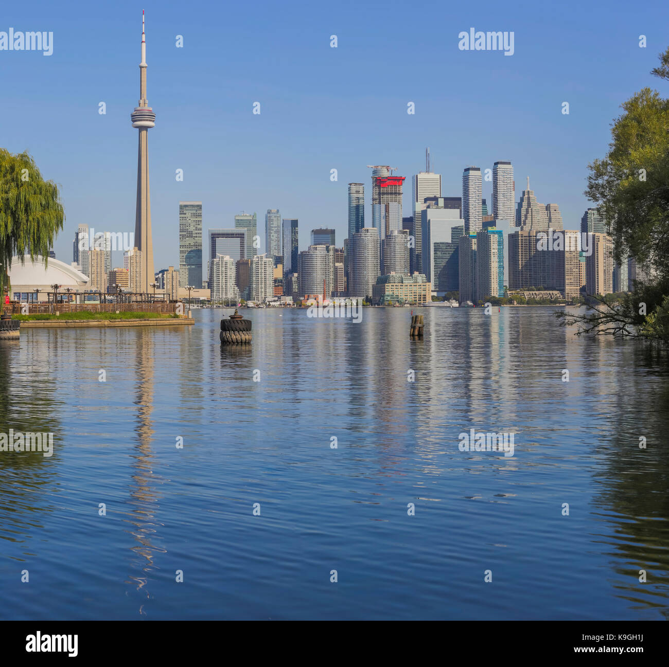 Toronto's skyline over Lake Ontario. Ontario, Canada Stock Photo - Alamy