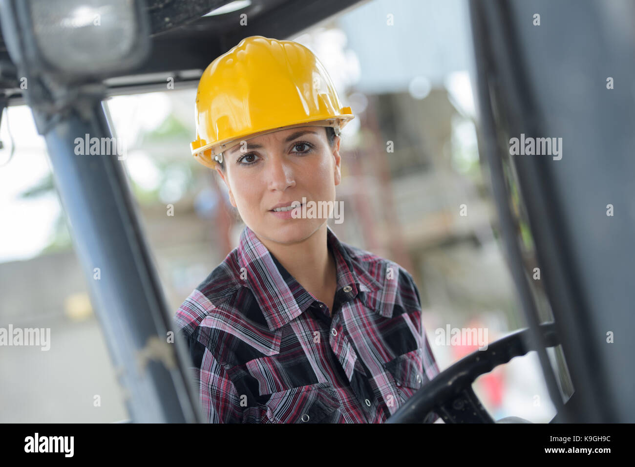 Forklift truck driver smiling hi-res stock photography and images - Alamy