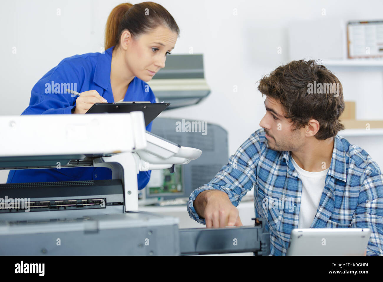technicians at work Stock Photo - Alamy