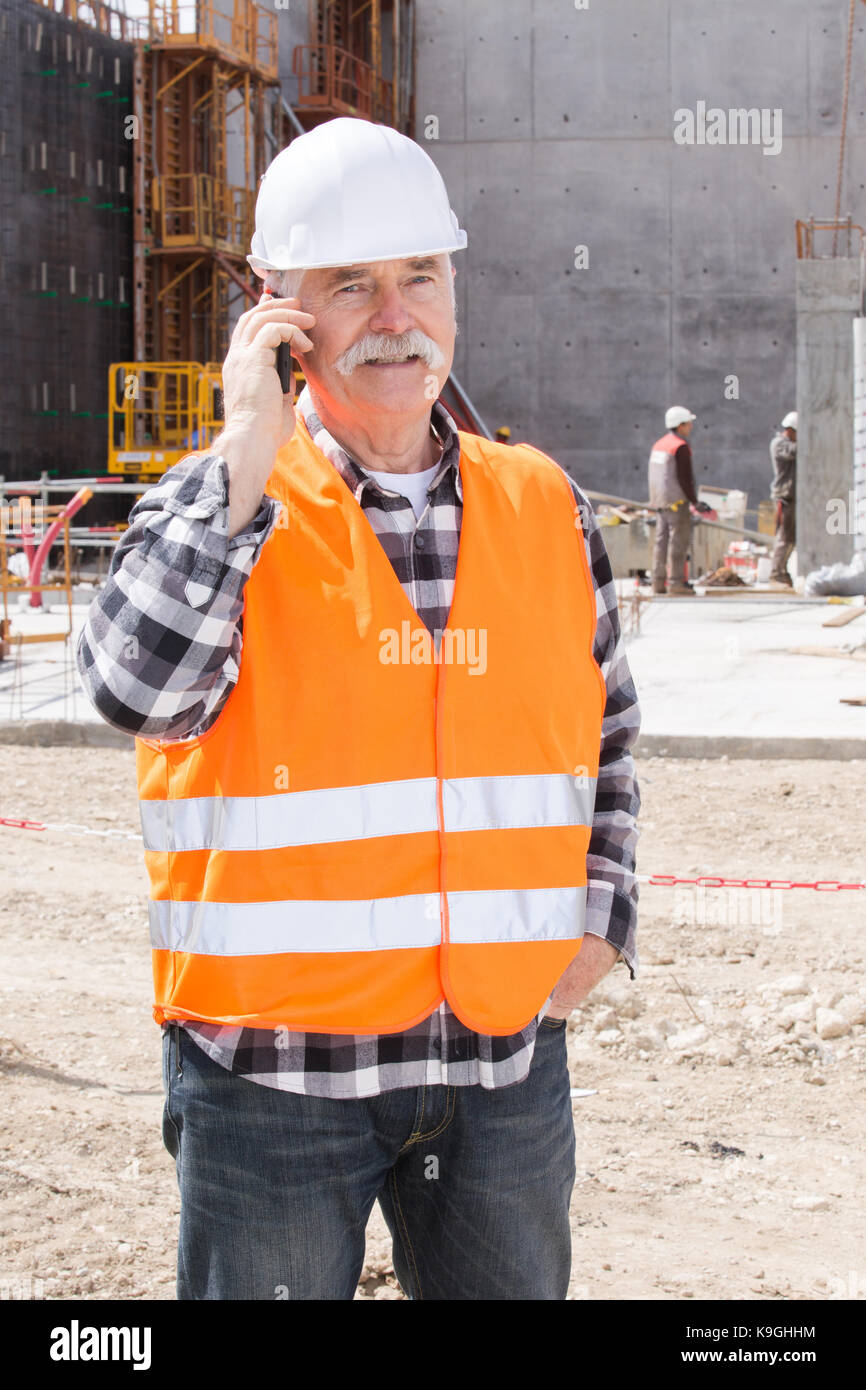 engineer builder at construction site Stock Photo - Alamy