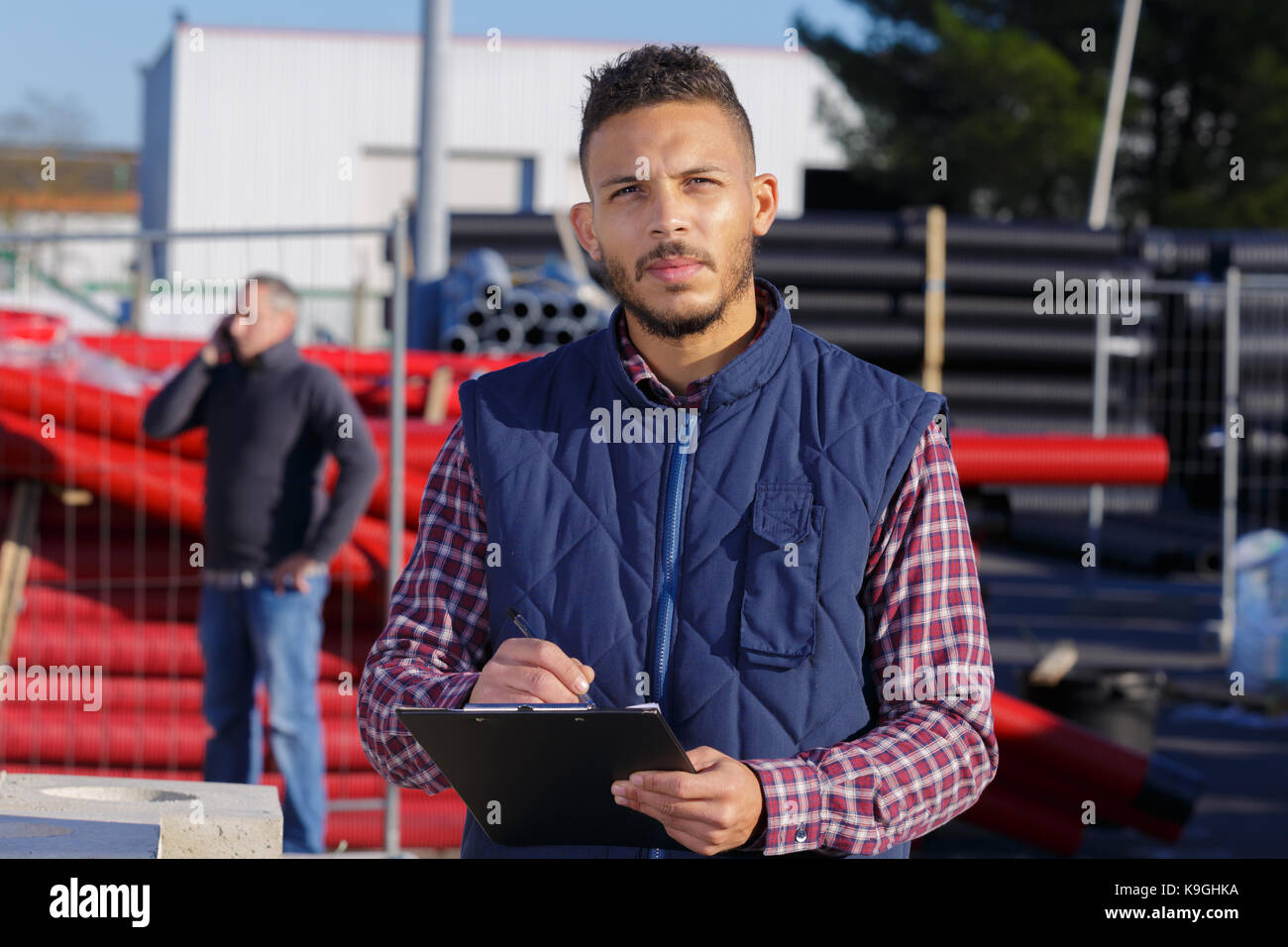 product sales executive posing Stock Photo - Alamy