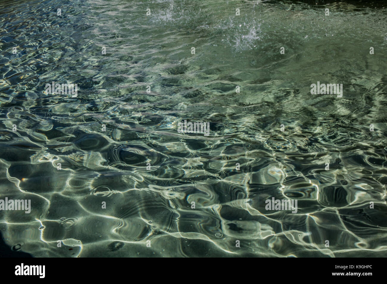 Water ripples in a fountain Stock Photo - Alamy
