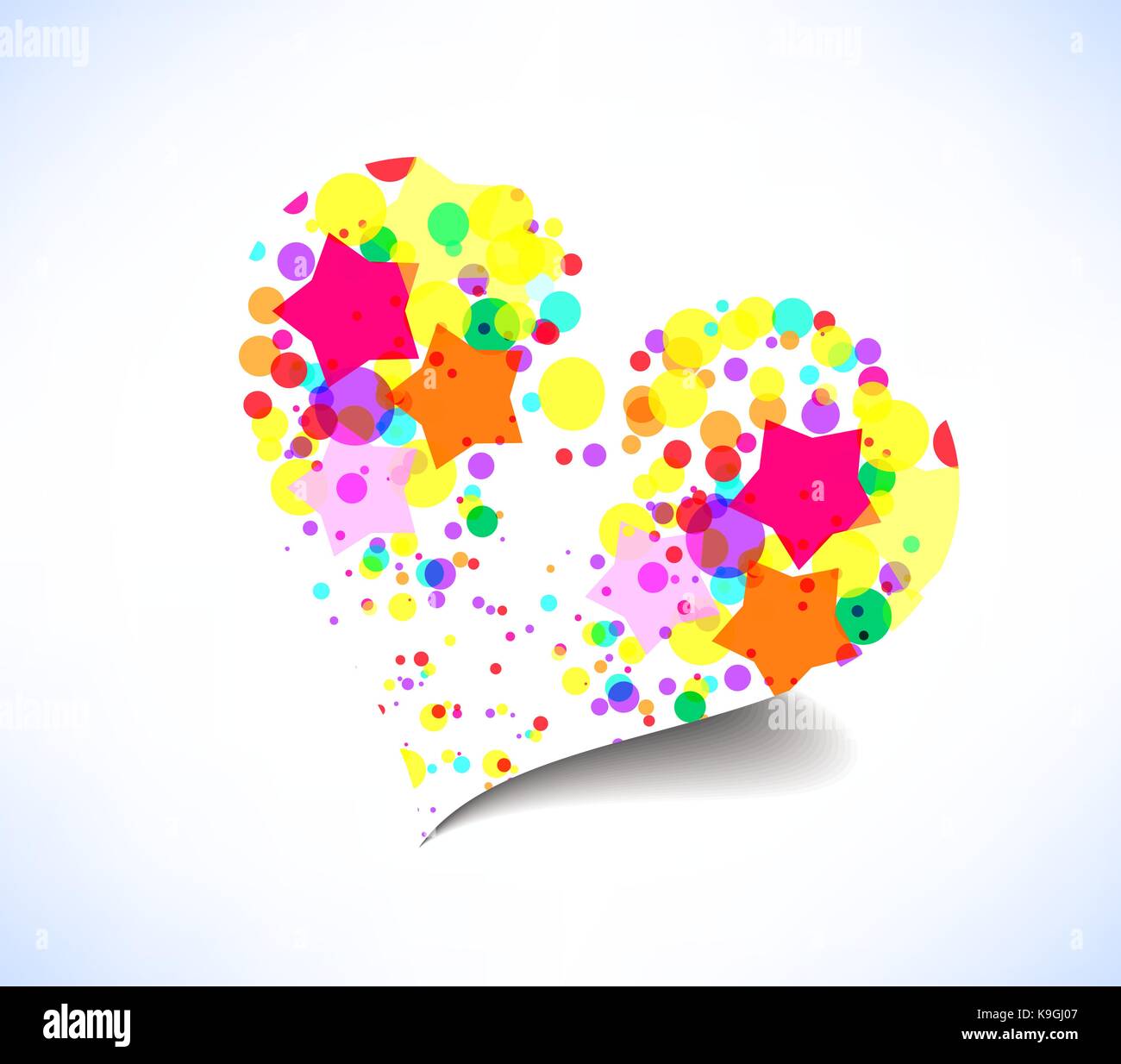 Abstract colorful heart background Stock Vector Image & Art - Alamy