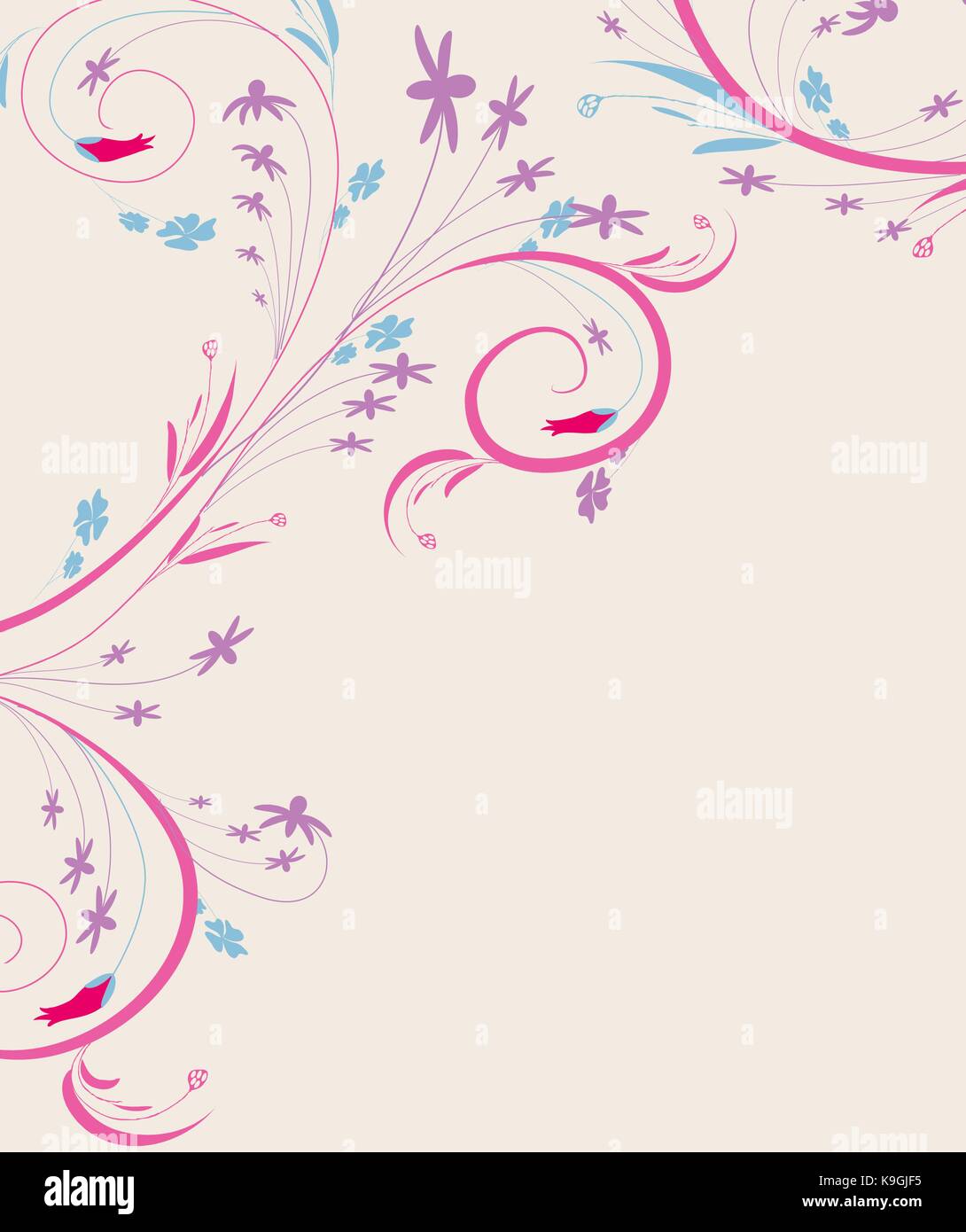 Scrapbook florals Stock Vector Images - Alamy