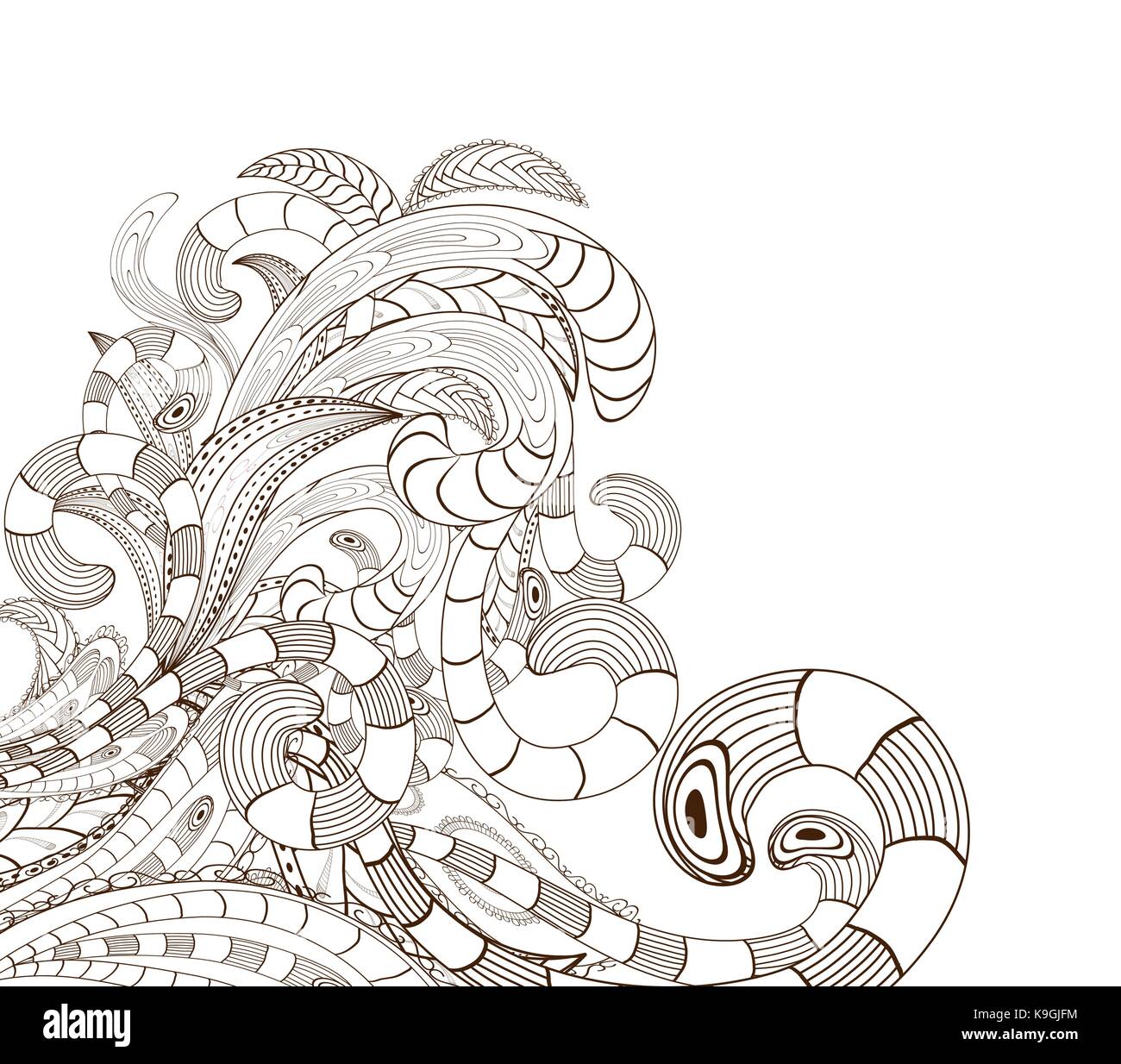 doodle line art design Stock Vector Image & Art - Alamy
