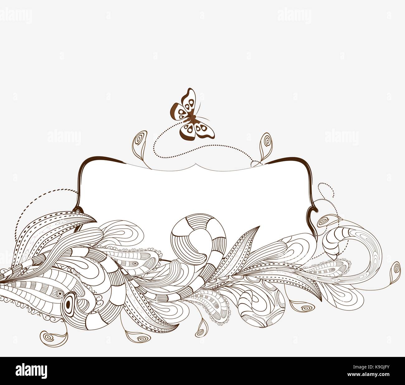 Doodle frame blank picture Stock Vector Images - Alamy
