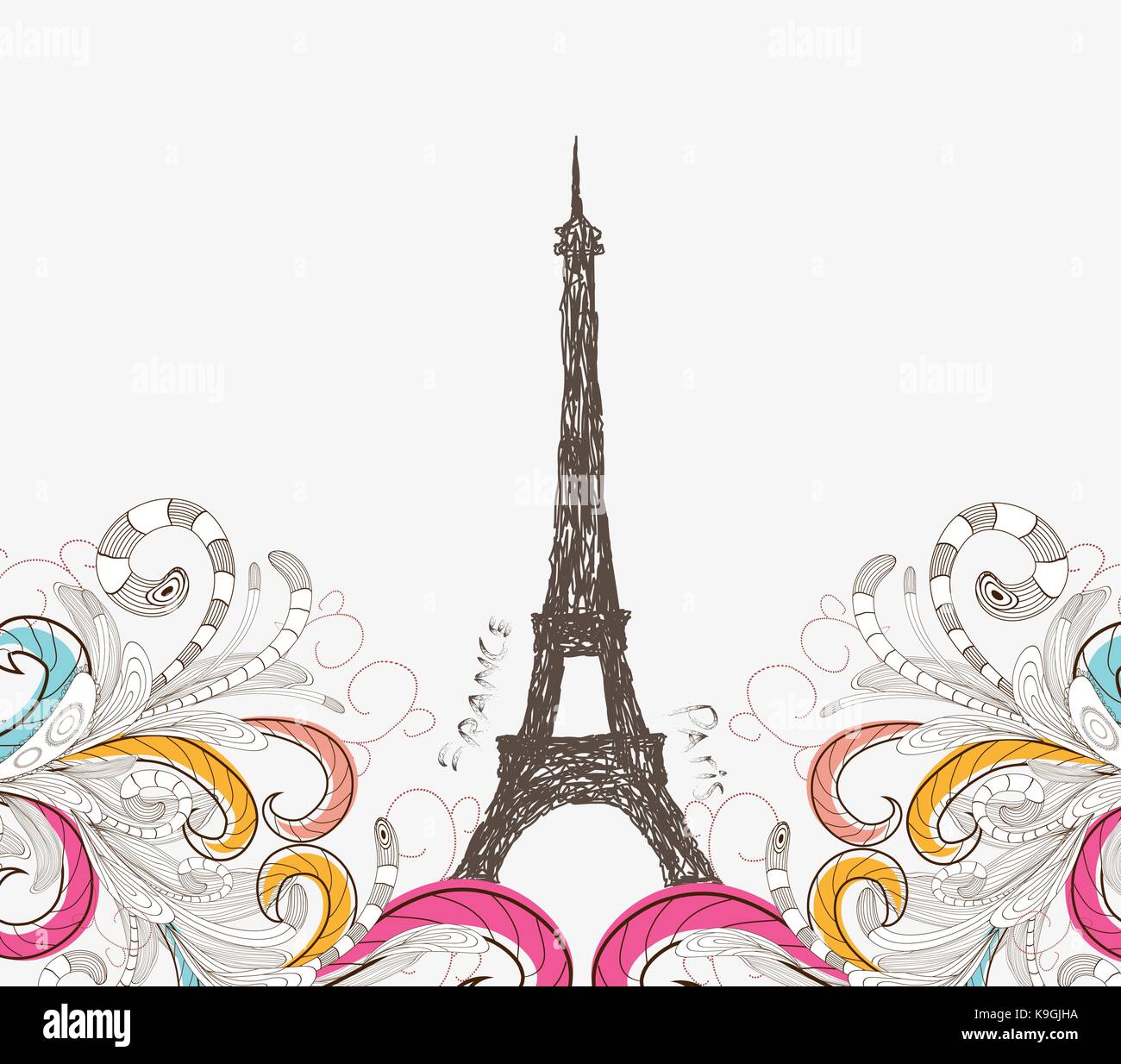 Paris valentines day Stock Vector Images - Alamy