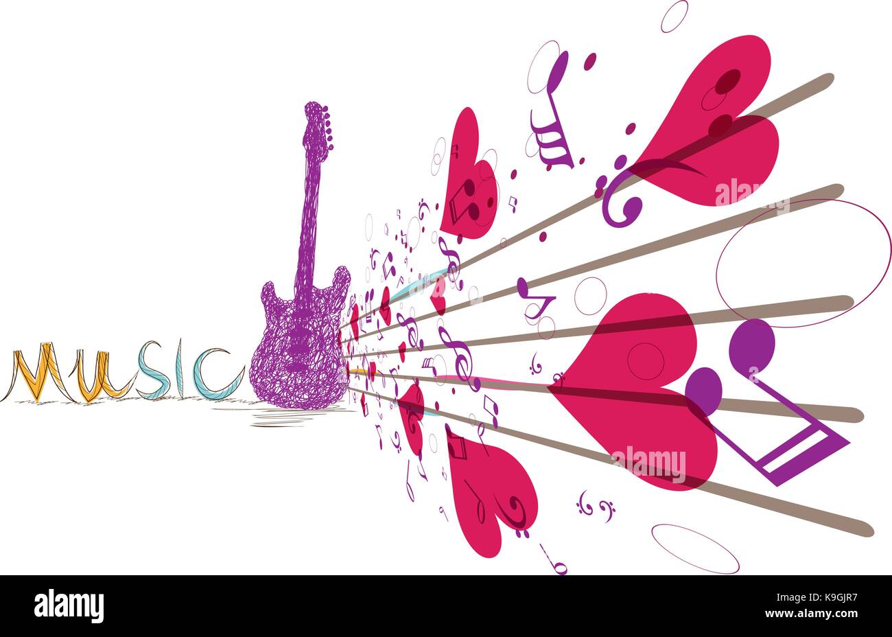 Headphones on stars background Stock Vector Images - Alamy