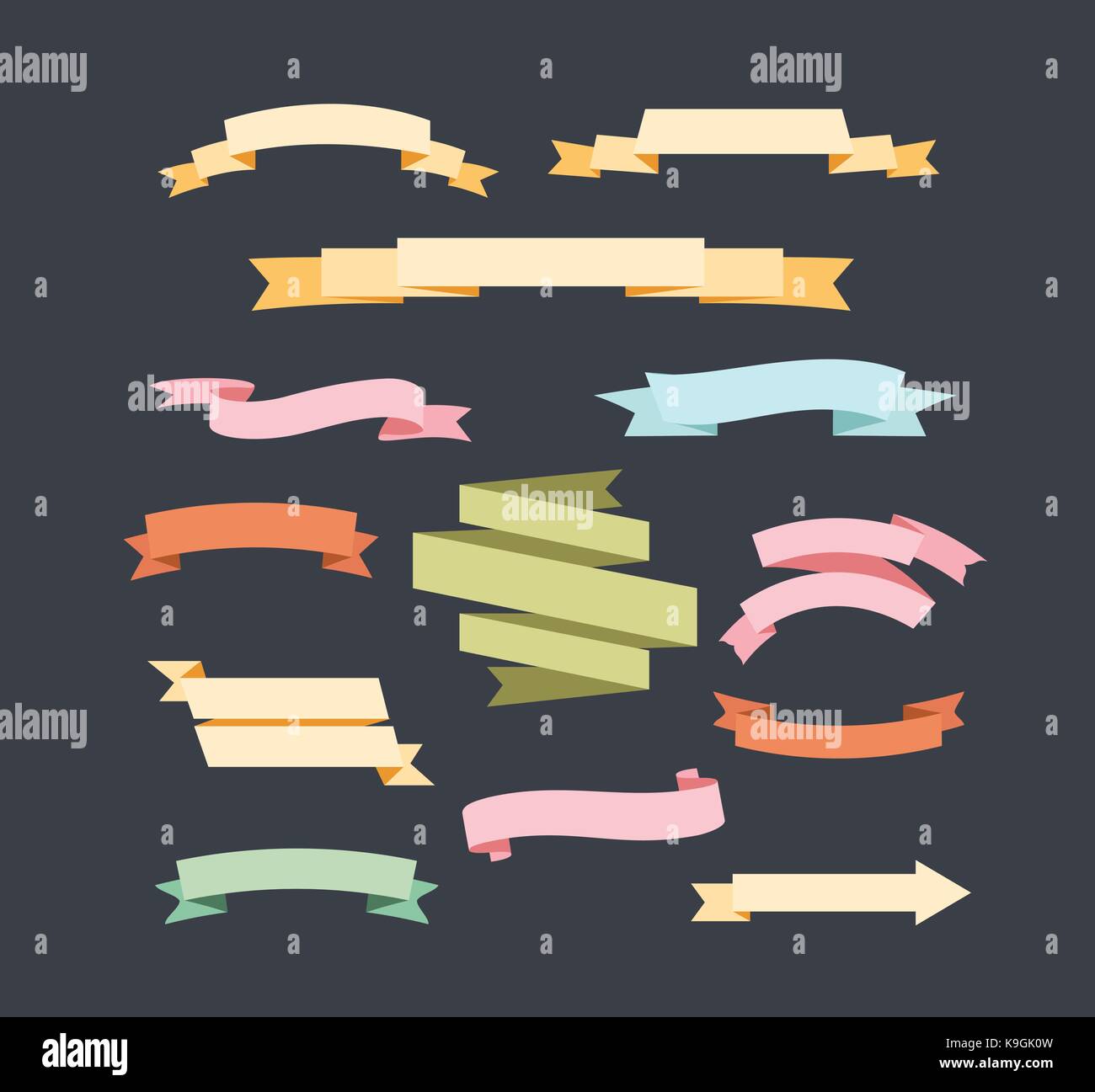 Vintage labels Ribbon Banners Stock Vector Image & Art - Alamy