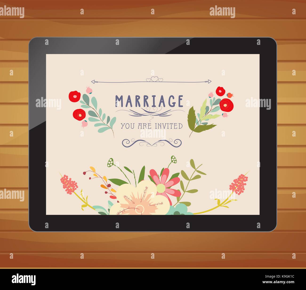 Christmas party invitation smartphone hi-res stock photography and ...