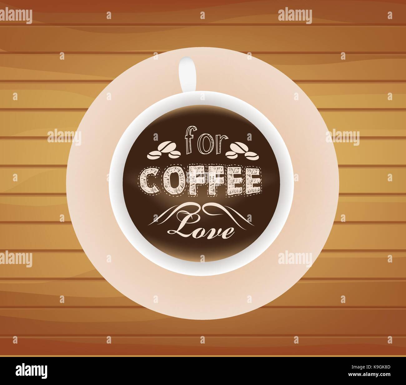 Black coffee macro Stock Vector Images - Alamy