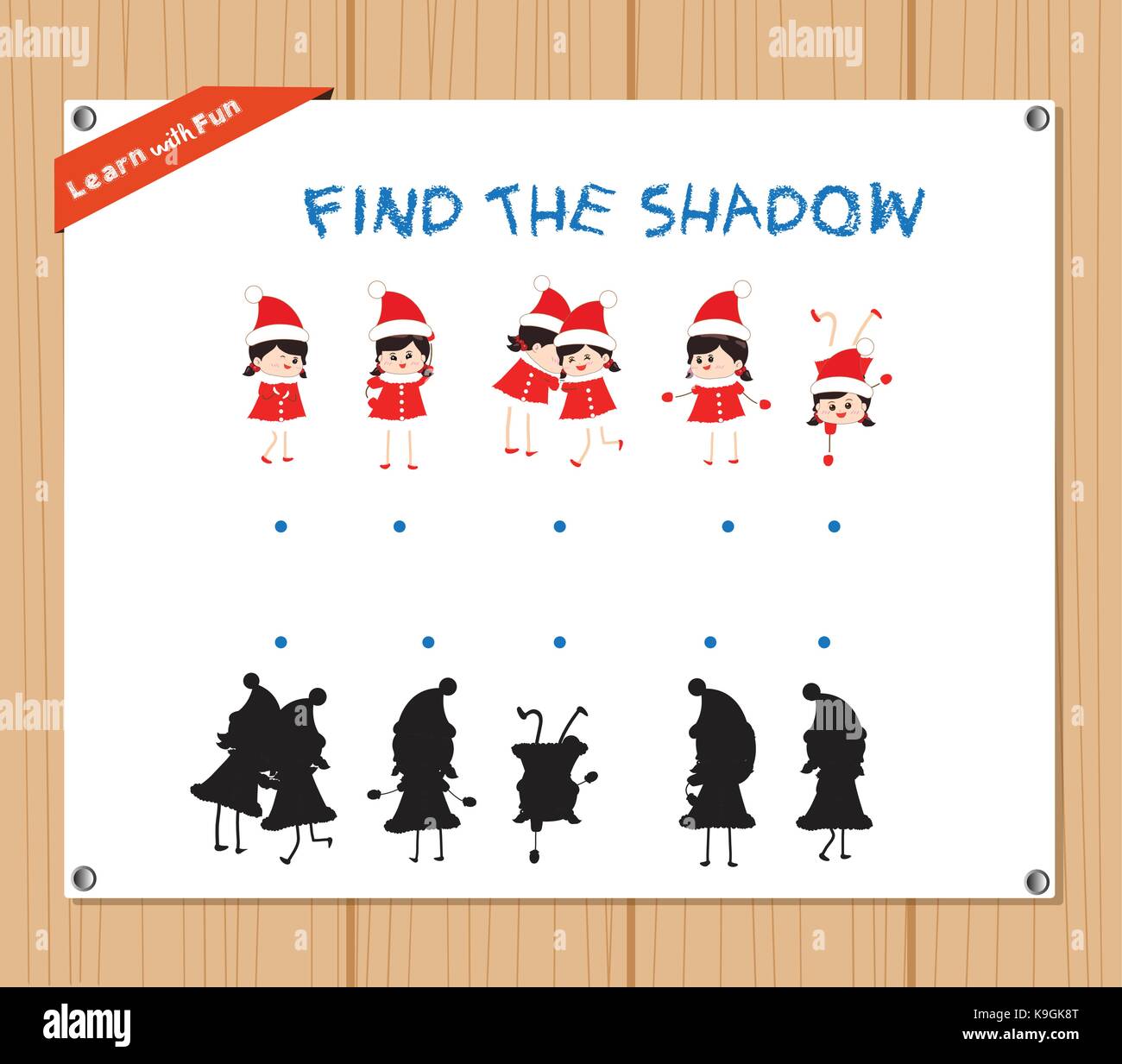 Find the Shadow Educational Activity Task for Preschool Children with ...