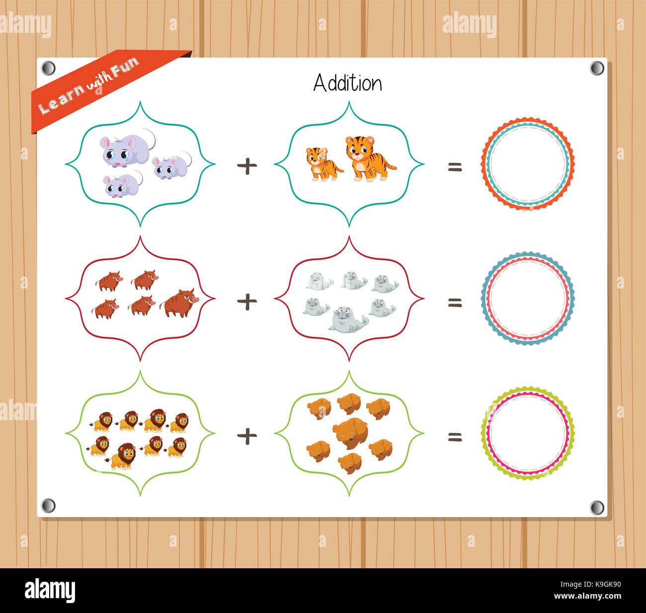 Number worksheet hi-res stock photography and images - Alamy