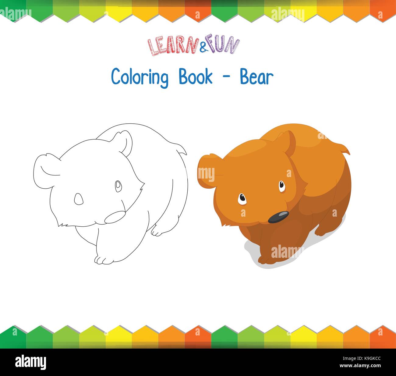 Bear coloring hi-res stock photography and images - Alamy