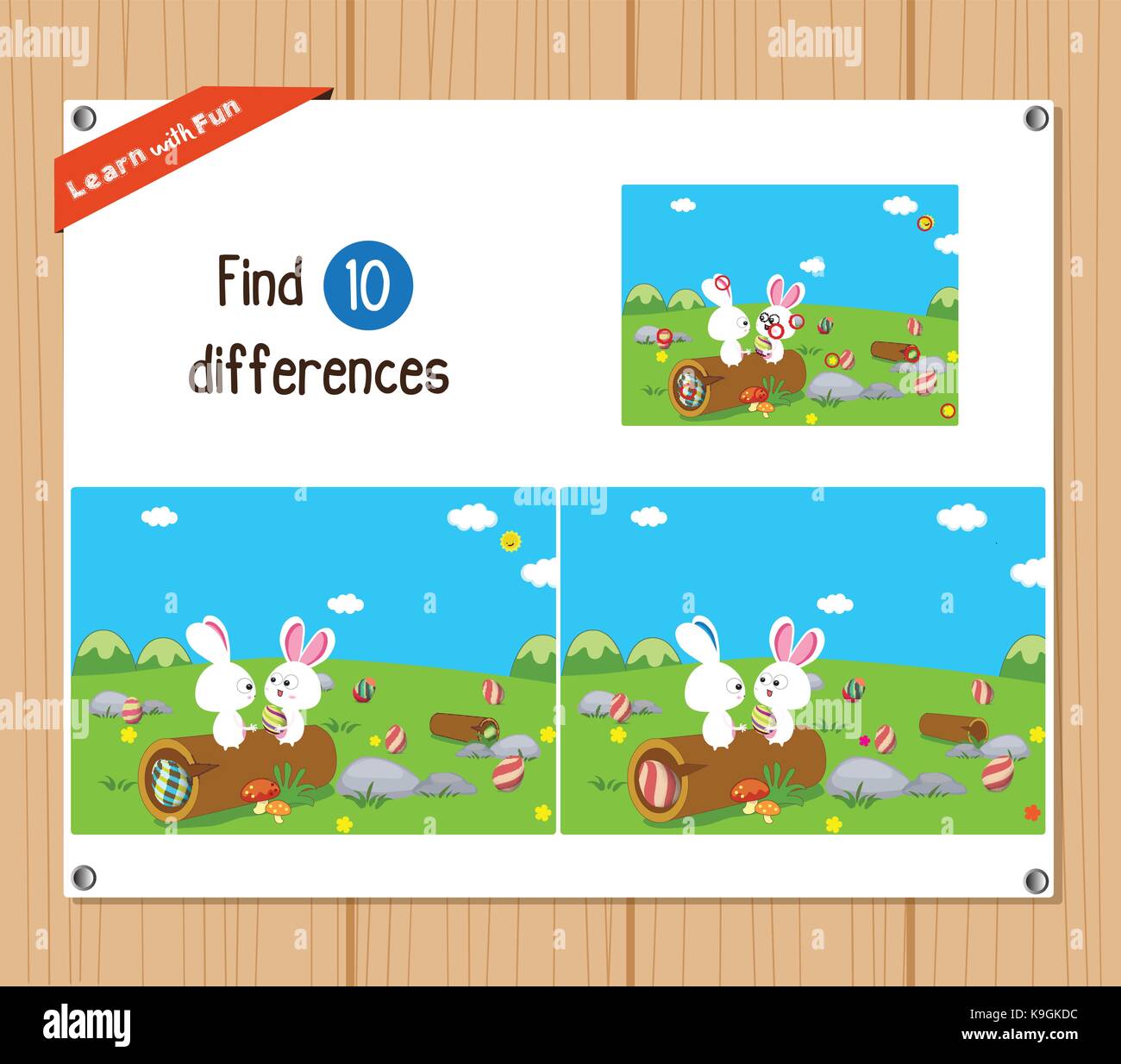 Find differences (Happy easter Stock Vector Image & Art - Alamy