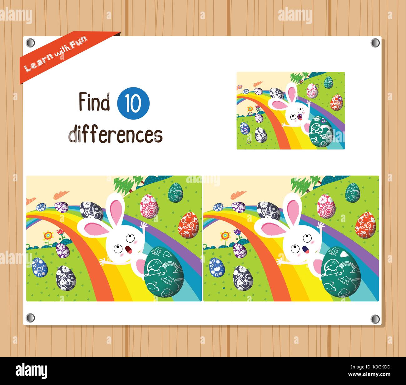 Find differences (Happy easter Stock Vector Image & Art - Alamy