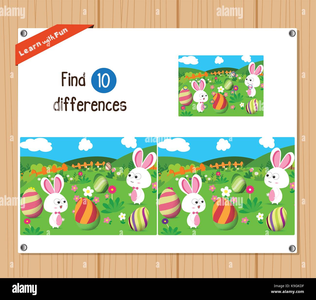 Find differences (Happy easter Stock Vector Image & Art - Alamy