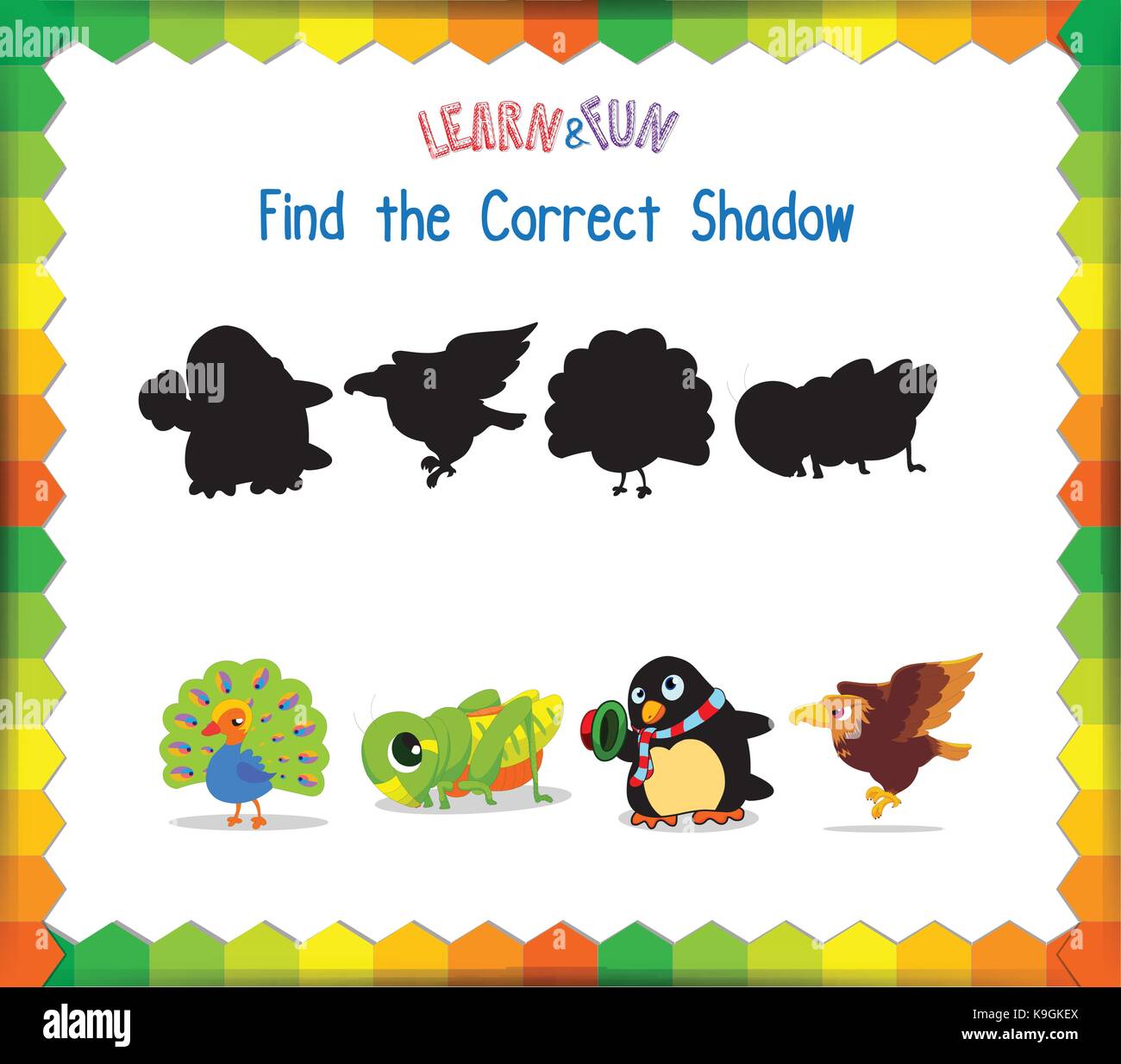 Find the correct Animals shadow Stock Vector Image & Art - Alamy