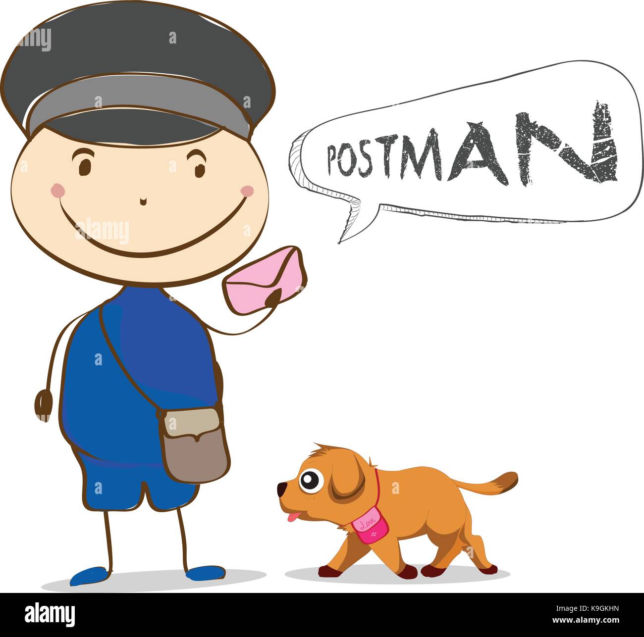 Parcel service dog High Resolution Stock Photography and Images - Alamy