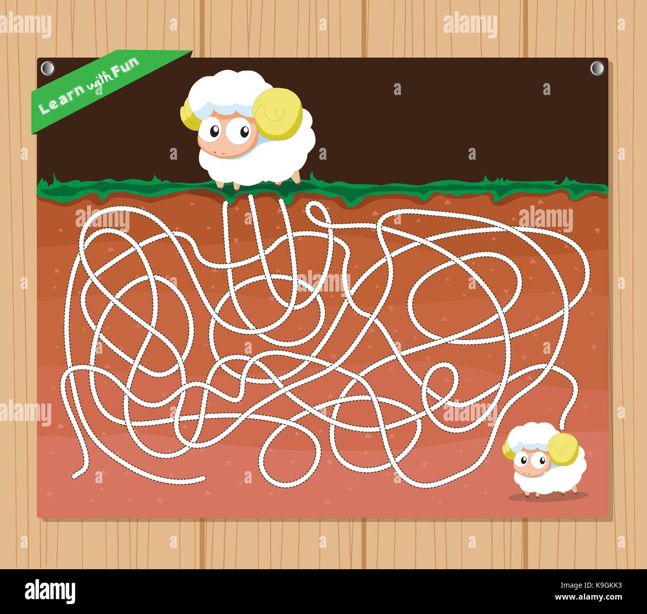 Funny maze game - beautiful educative for kid Stock Vector Image & Art ...
