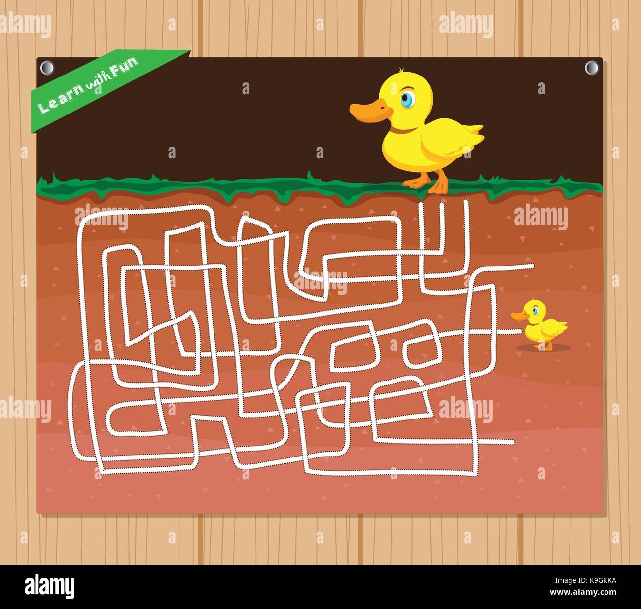 Funny maze game - beautiful educative for kid Stock Vector Image & Art ...