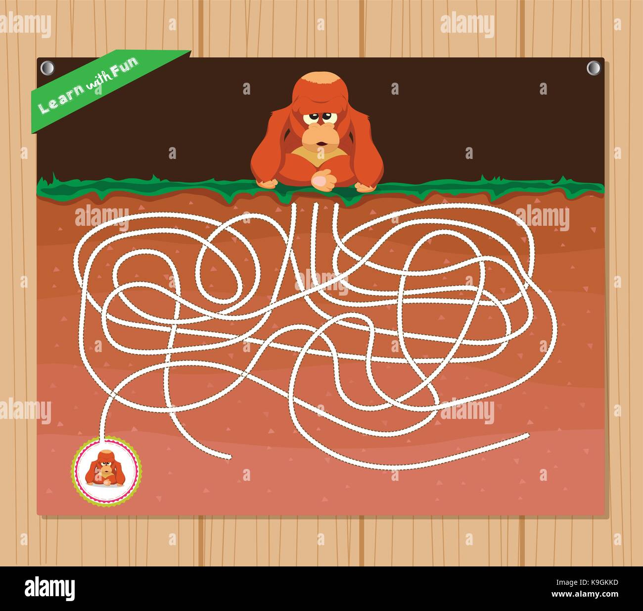 Funny maze game - beautiful educative for kid Stock Vector Image & Art ...