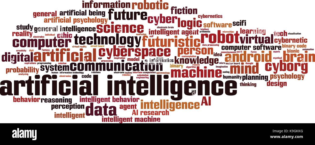 Artificial inteligence word cloud concept. Vector illustration Stock ...