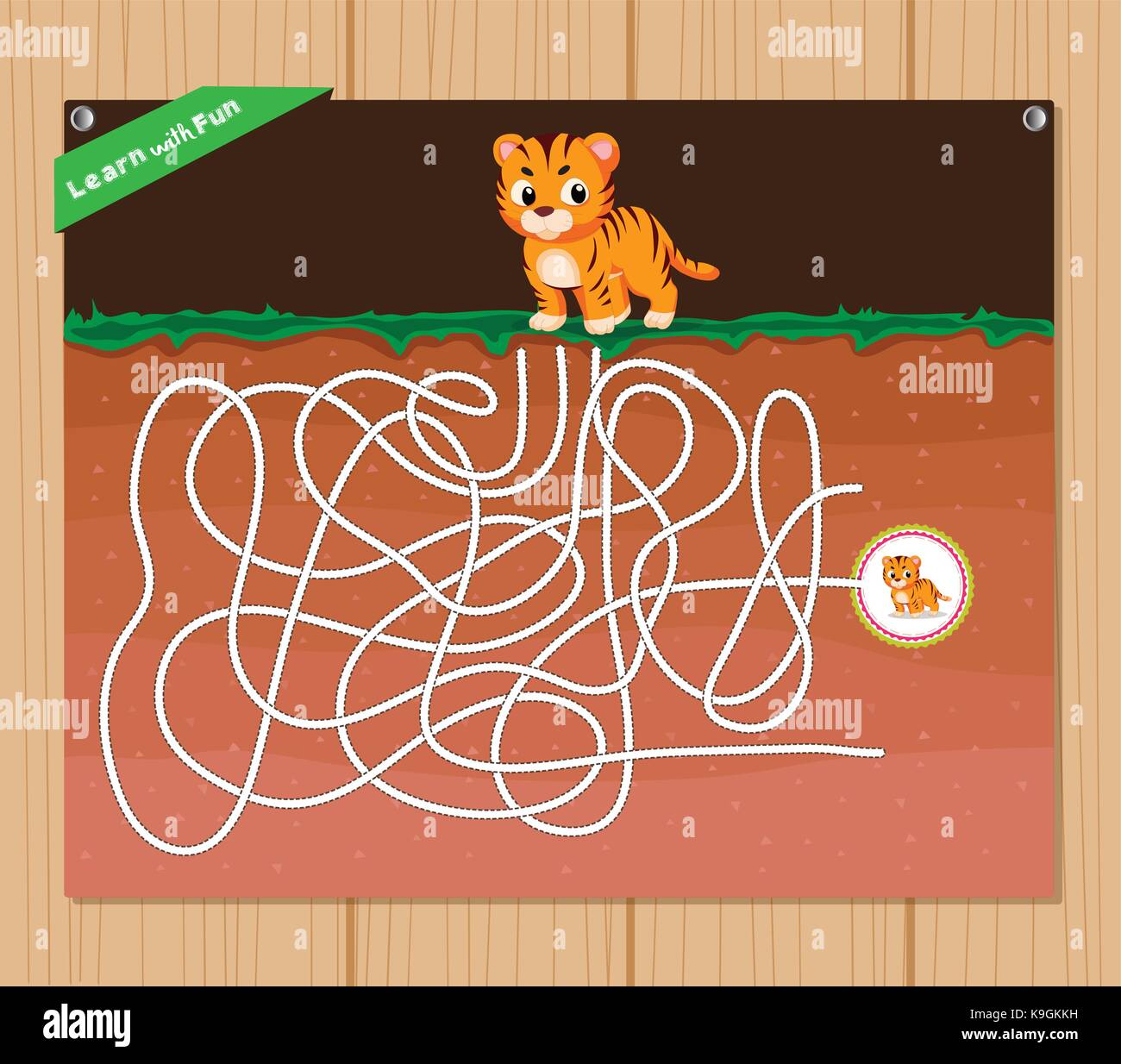 Funny maze game - beautiful educative for kid Stock Vector Image & Art ...