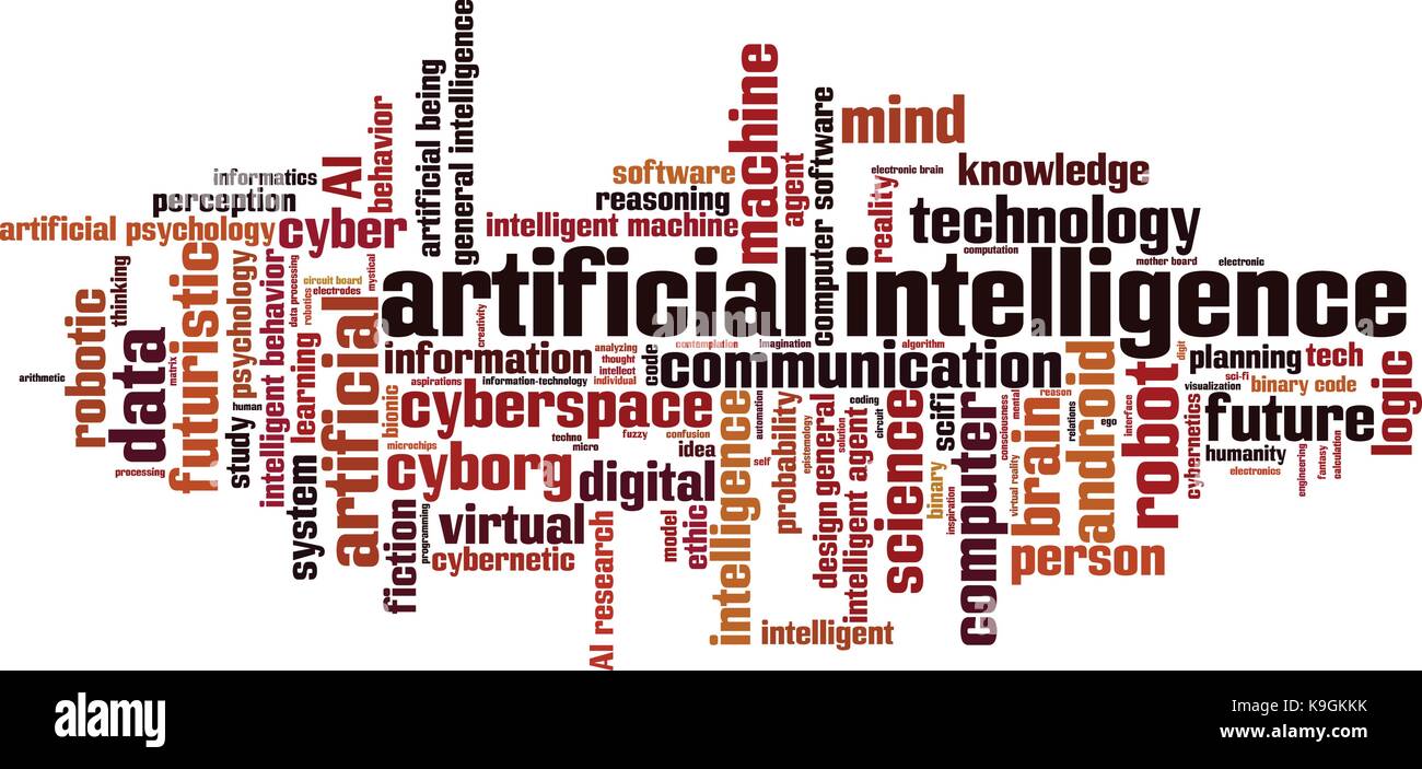 Artificial inteligence word cloud concept. Vector illustration Stock ...