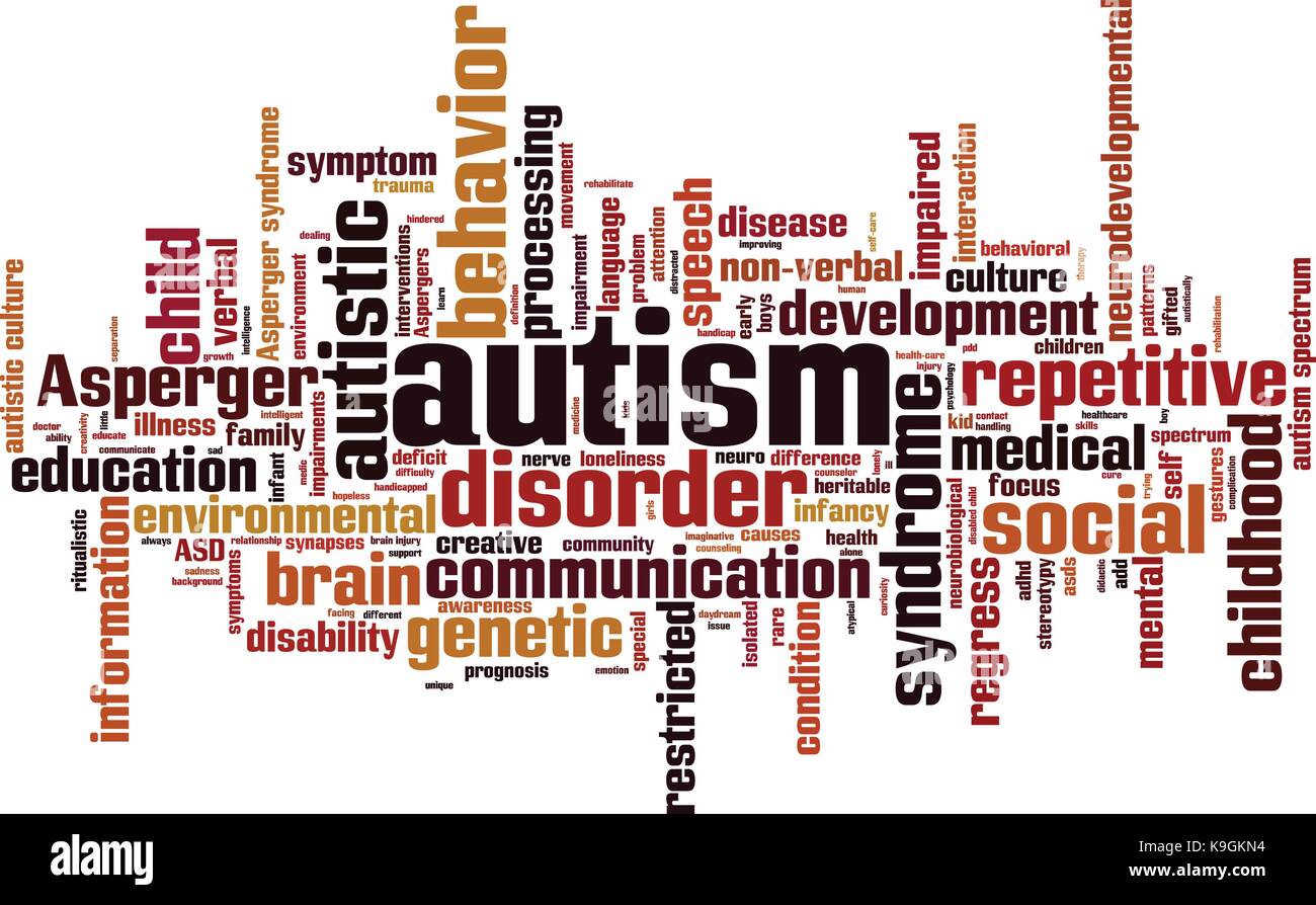 Autism word cloud concept. Vector illustration Stock Vector Image & Art ...