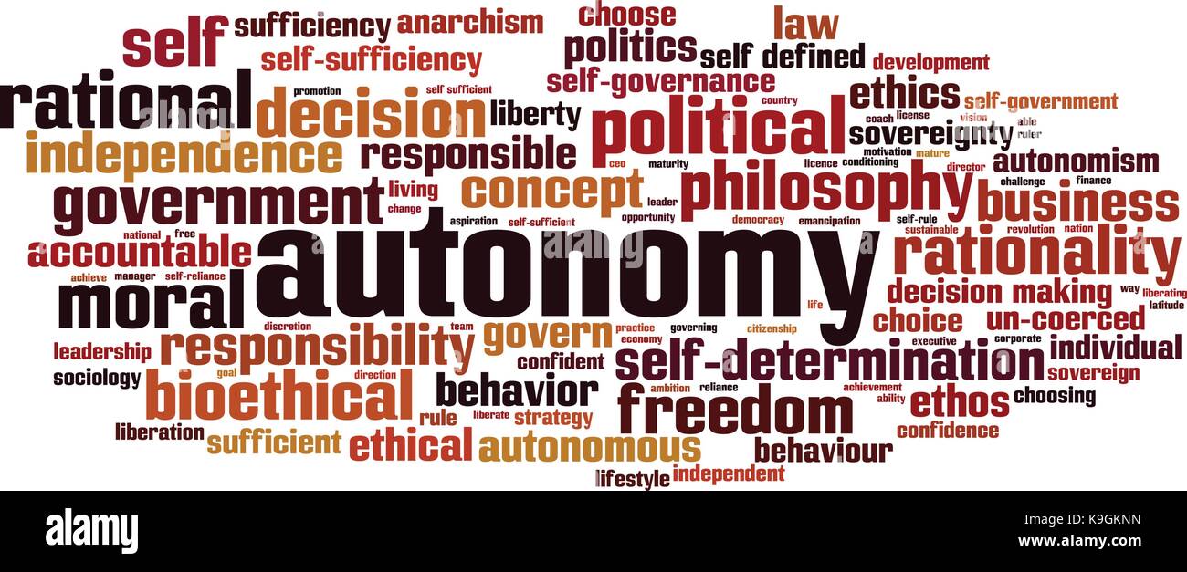 Autonomy word cloud concept. Vector illustration Stock Vector Image ...