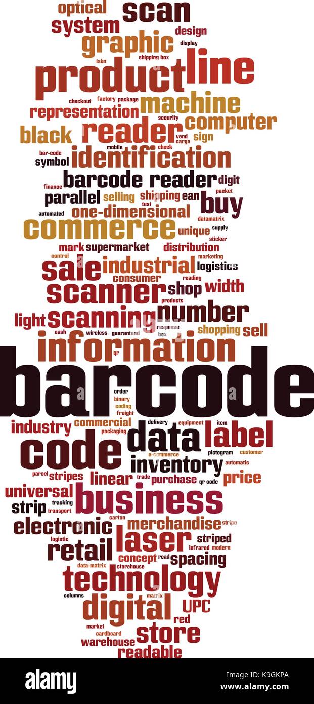 Barcode word cloud concept. Vector illustration Stock Vector Image ...