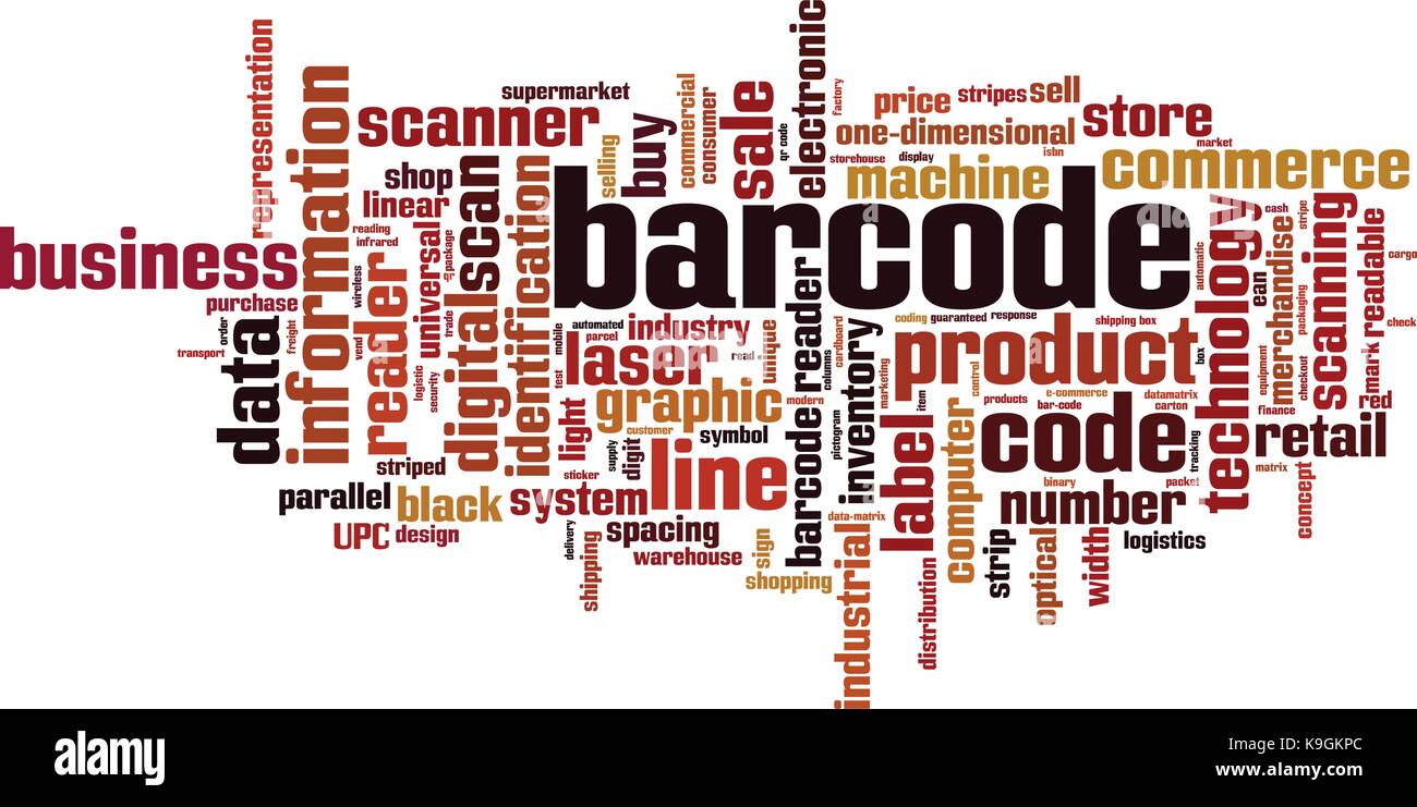 Barcode word cloud concept. Vector illustration Stock Vector Image ...