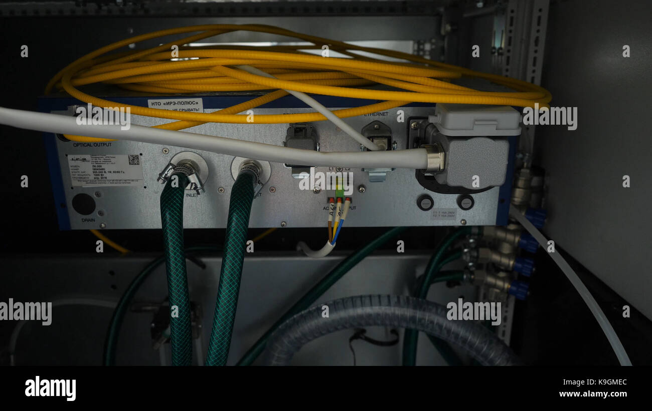 Network panel, switch and cable in data center Stock Photo - Alamy