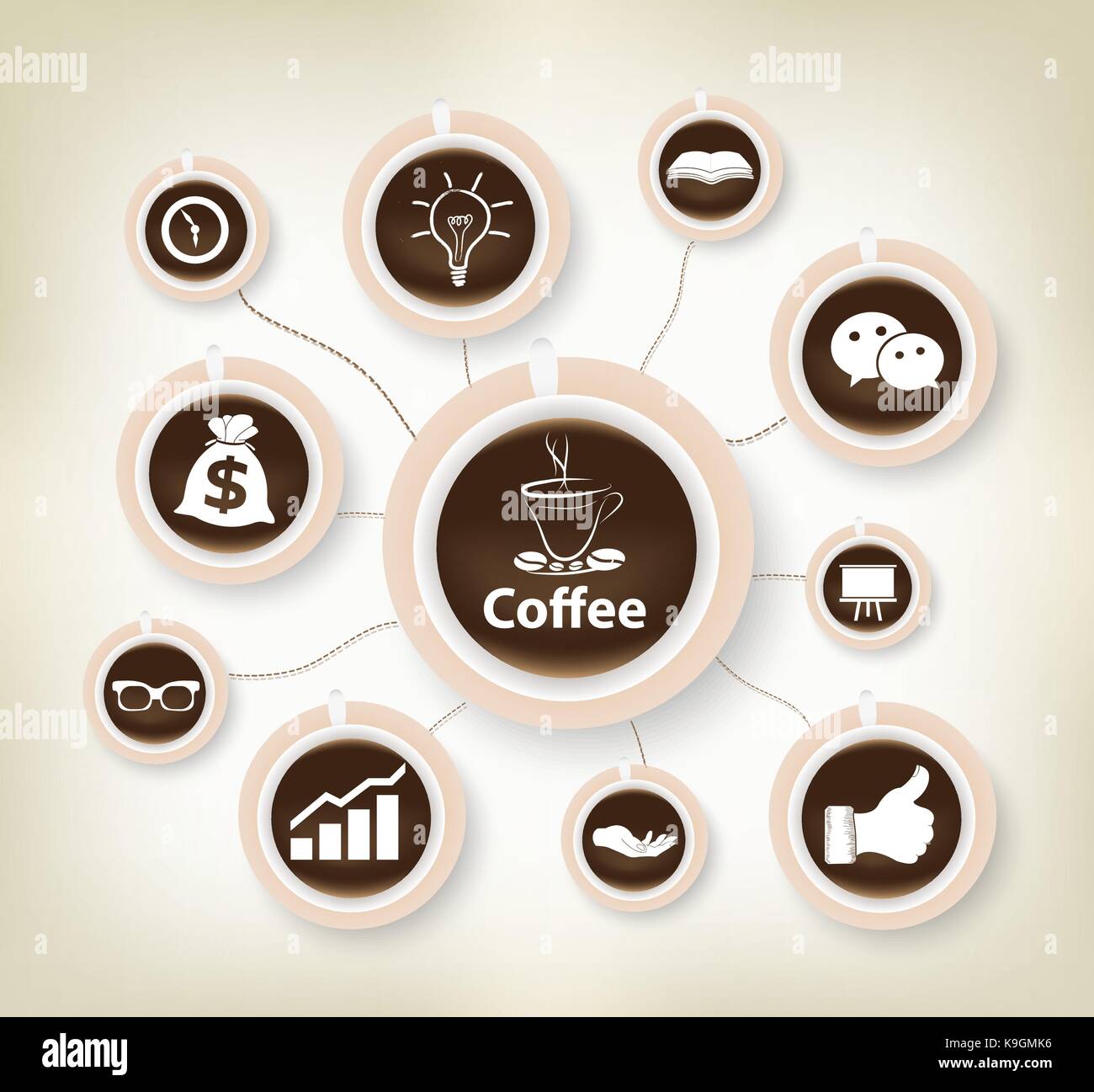 Infographic coffee design background Stock Vector Image & Art - Alamy