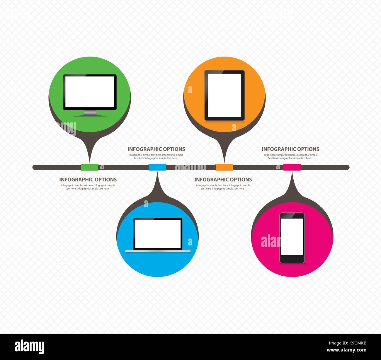 development of information Digital Technology infographics Stock Vector ...