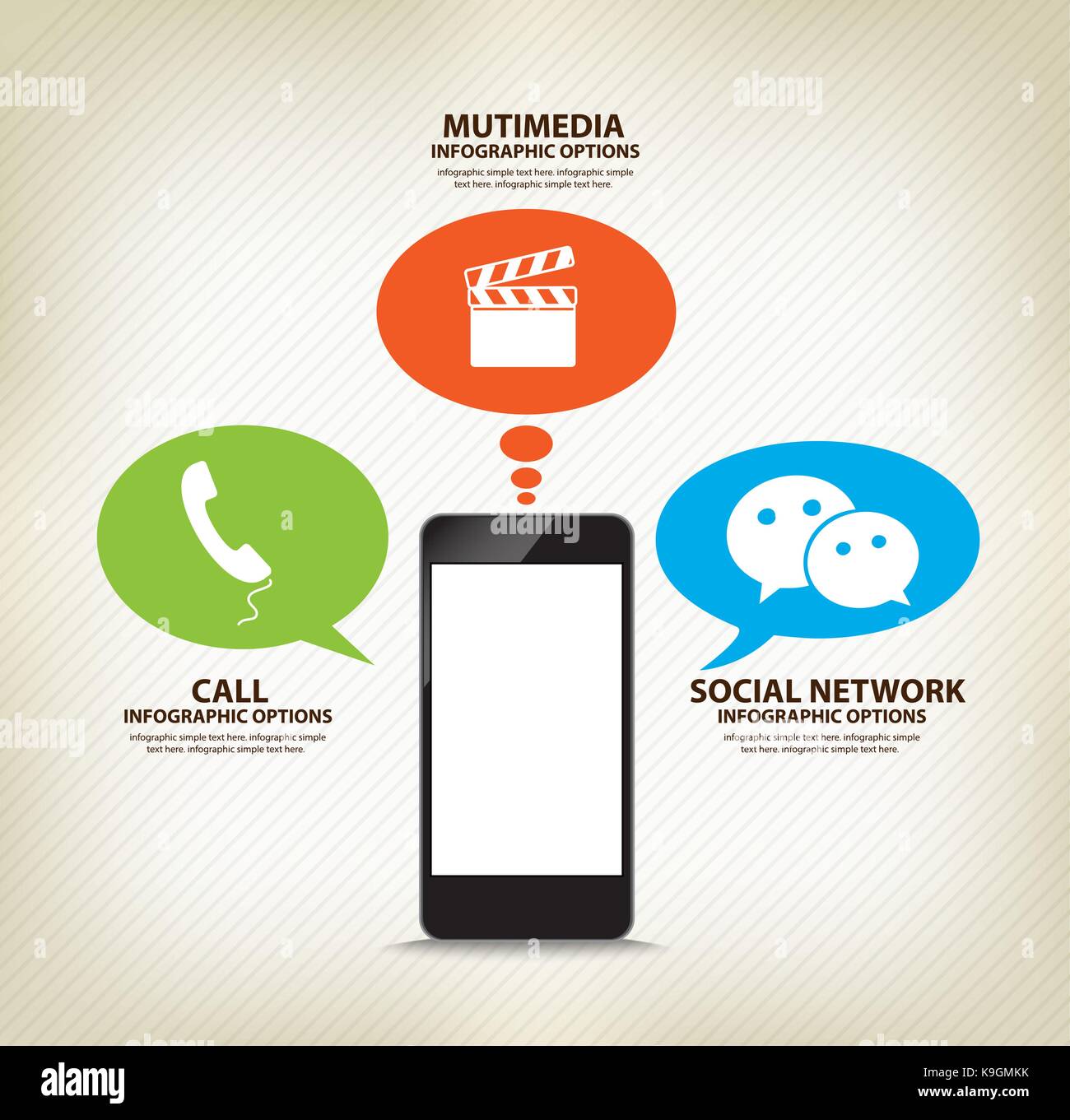 you use your phone for what purpose infographic Stock Vector Image ...
