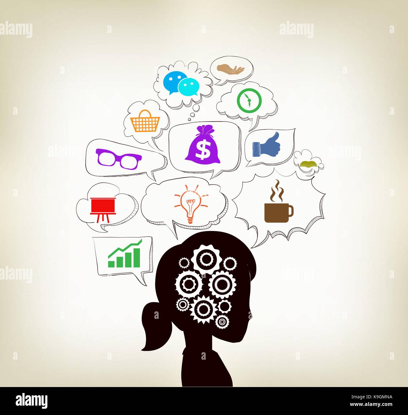 Infographic and social hi-res stock photography and images - Alamy