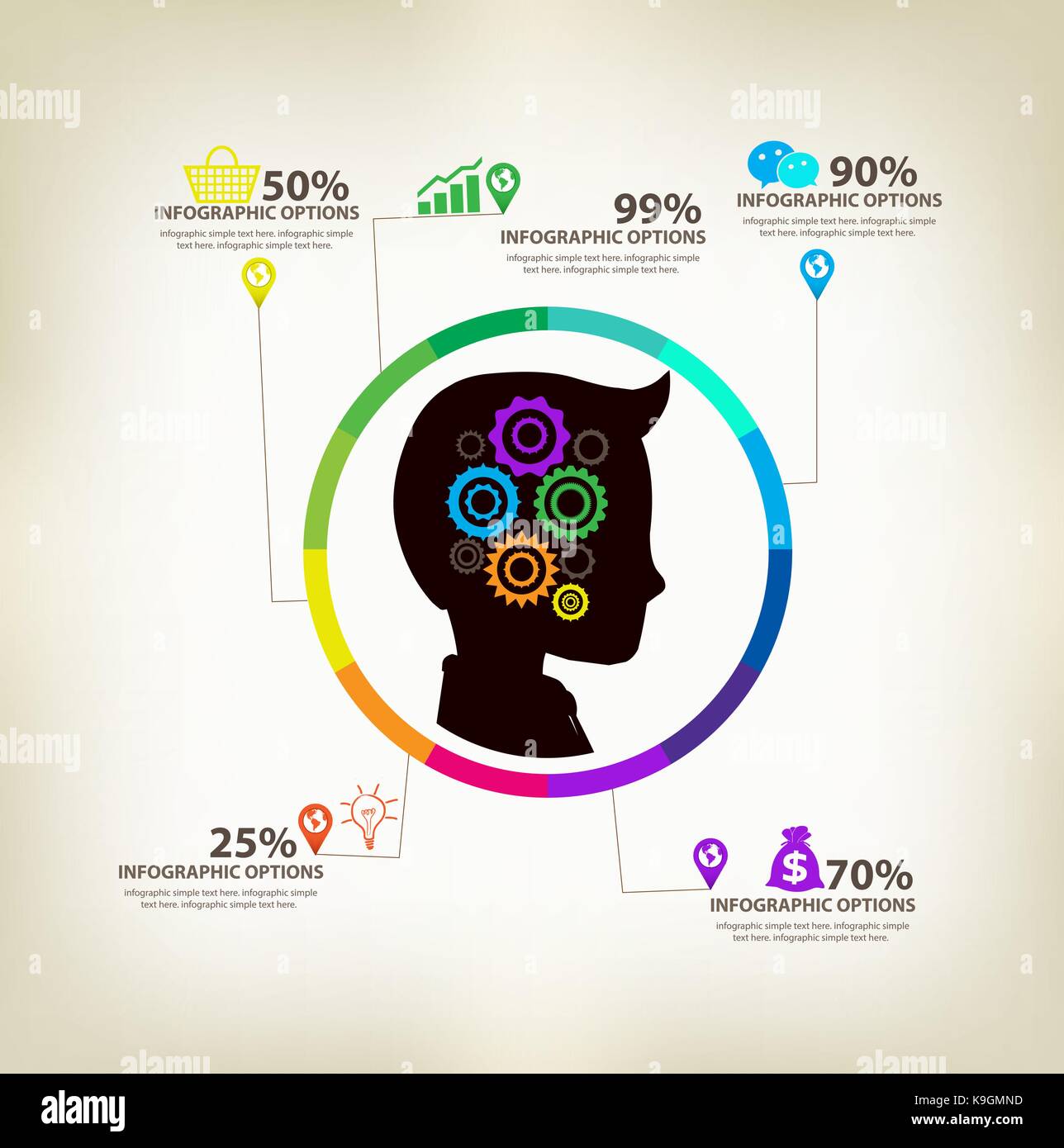 man ideas infographic concept Stock Vector Image & Art - Alamy