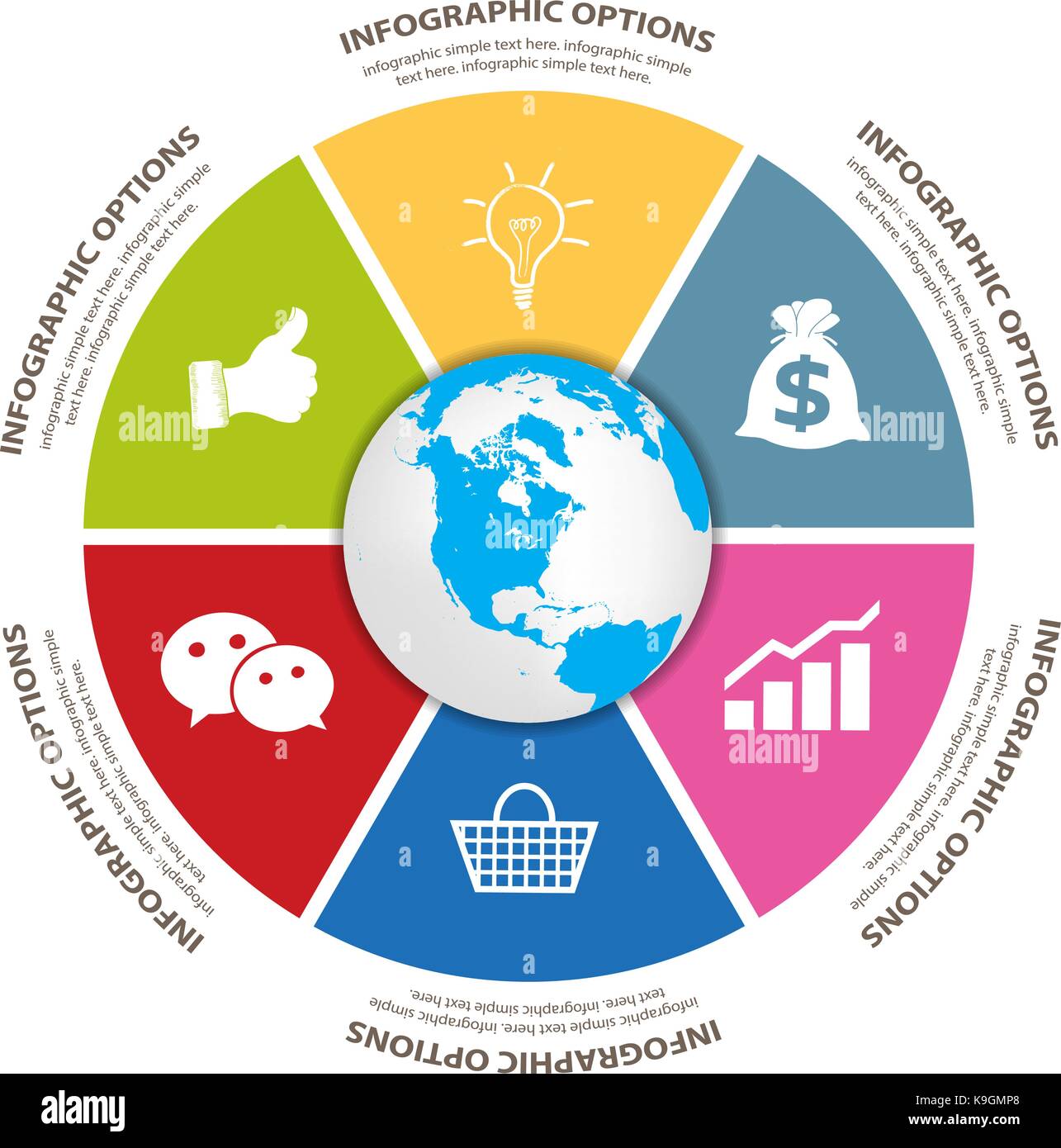 Circle infographic hi-res stock photography and images - Alamy