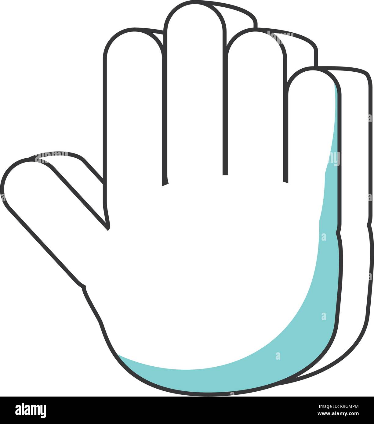 human hand icon Stock Vector Image & Art - Alamy