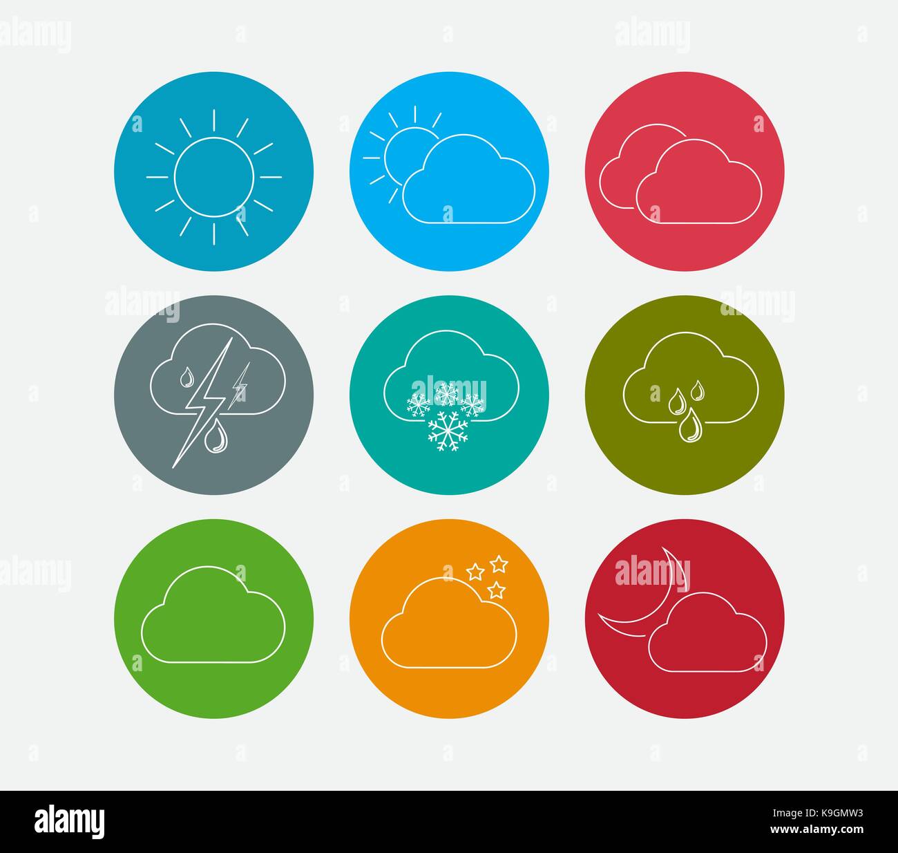 Weather line Stock Vector Images - Alamy