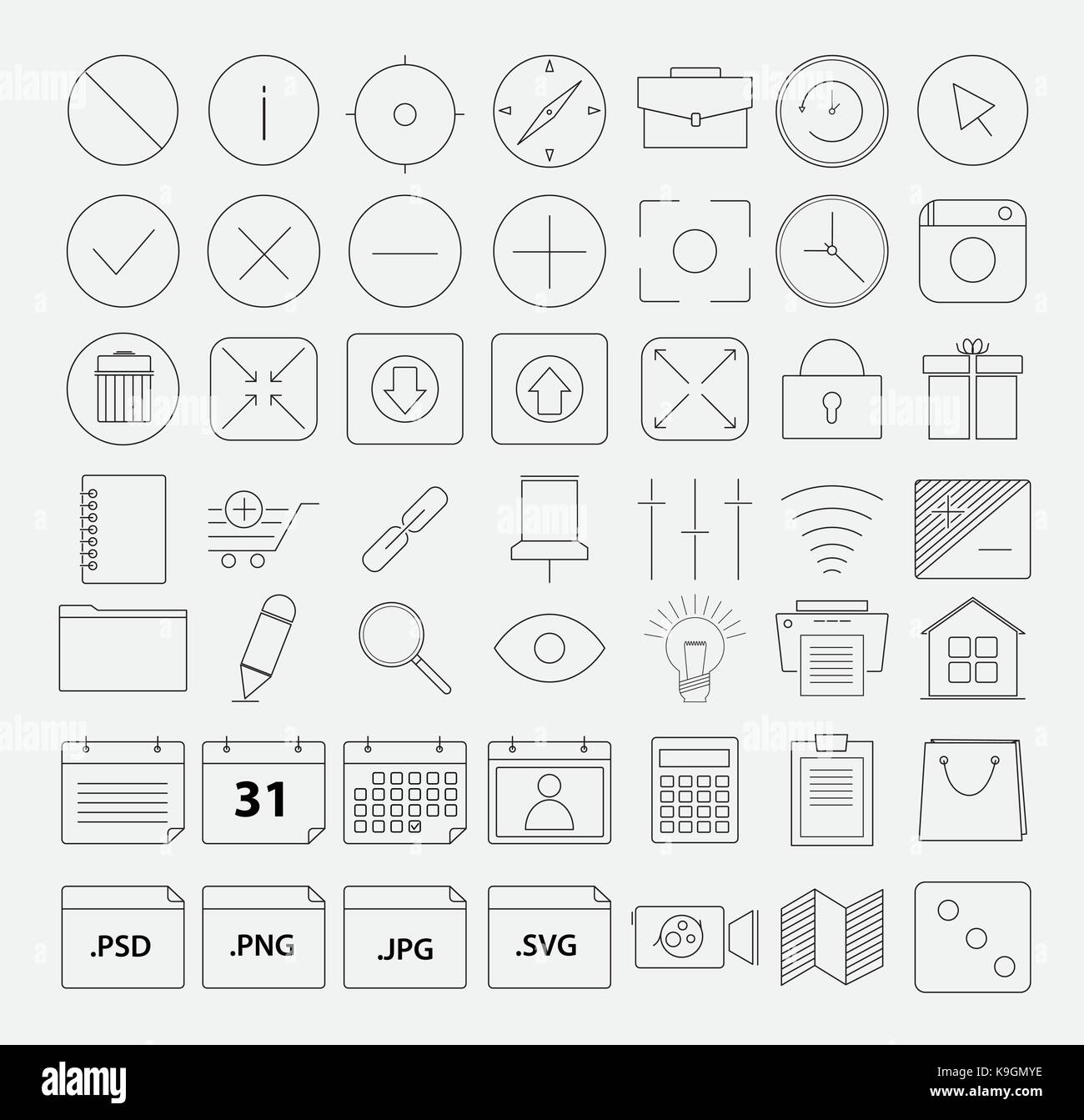 49 Fresh Icon Sets for Developers and Designers Stock Vector Image ...