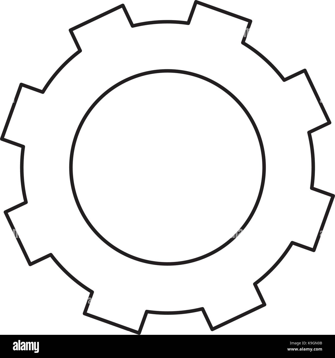 gear wheel icon Stock Vector Image & Art - Alamy