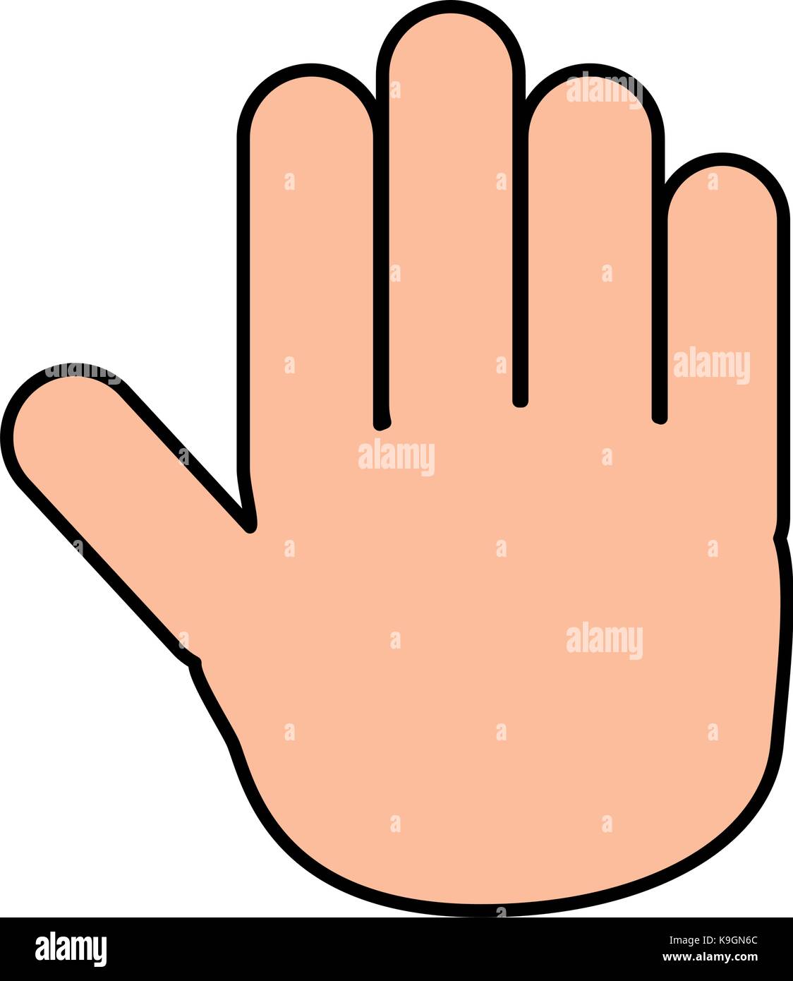 human hand icon Stock Vector Image & Art - Alamy