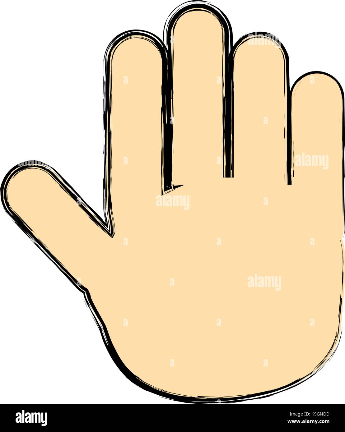 human hand icon Stock Vector Image & Art - Alamy
