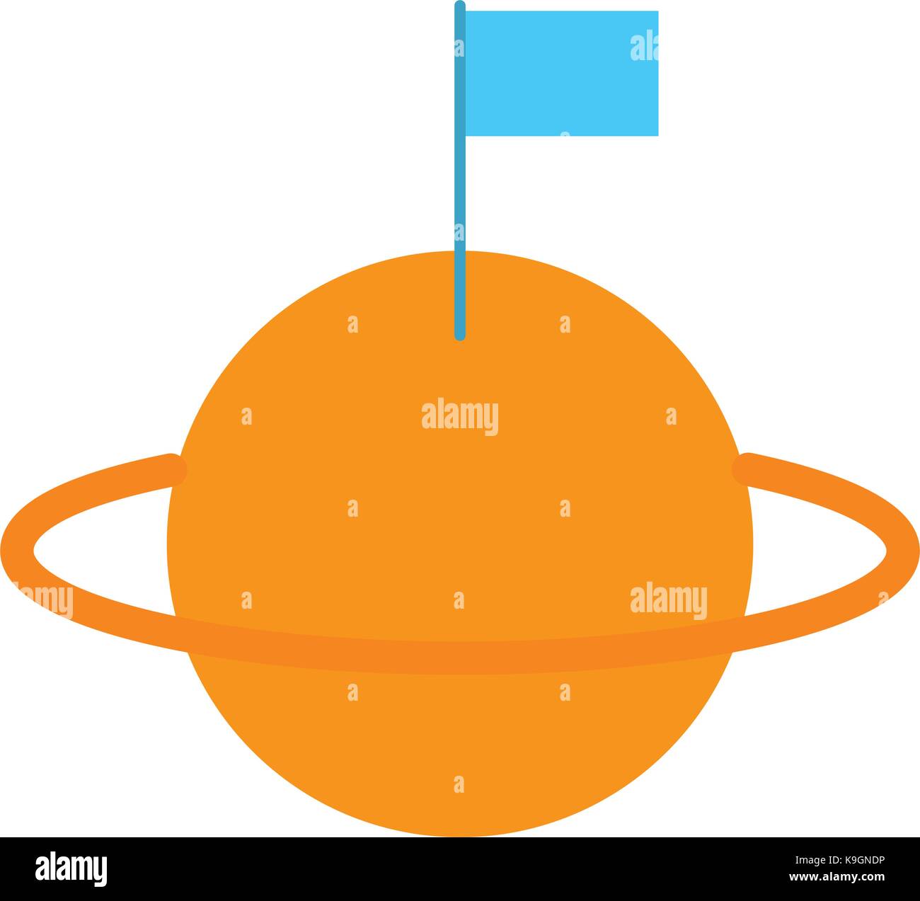 space universe saturn with flag colonization Stock Vector Image & Art ...