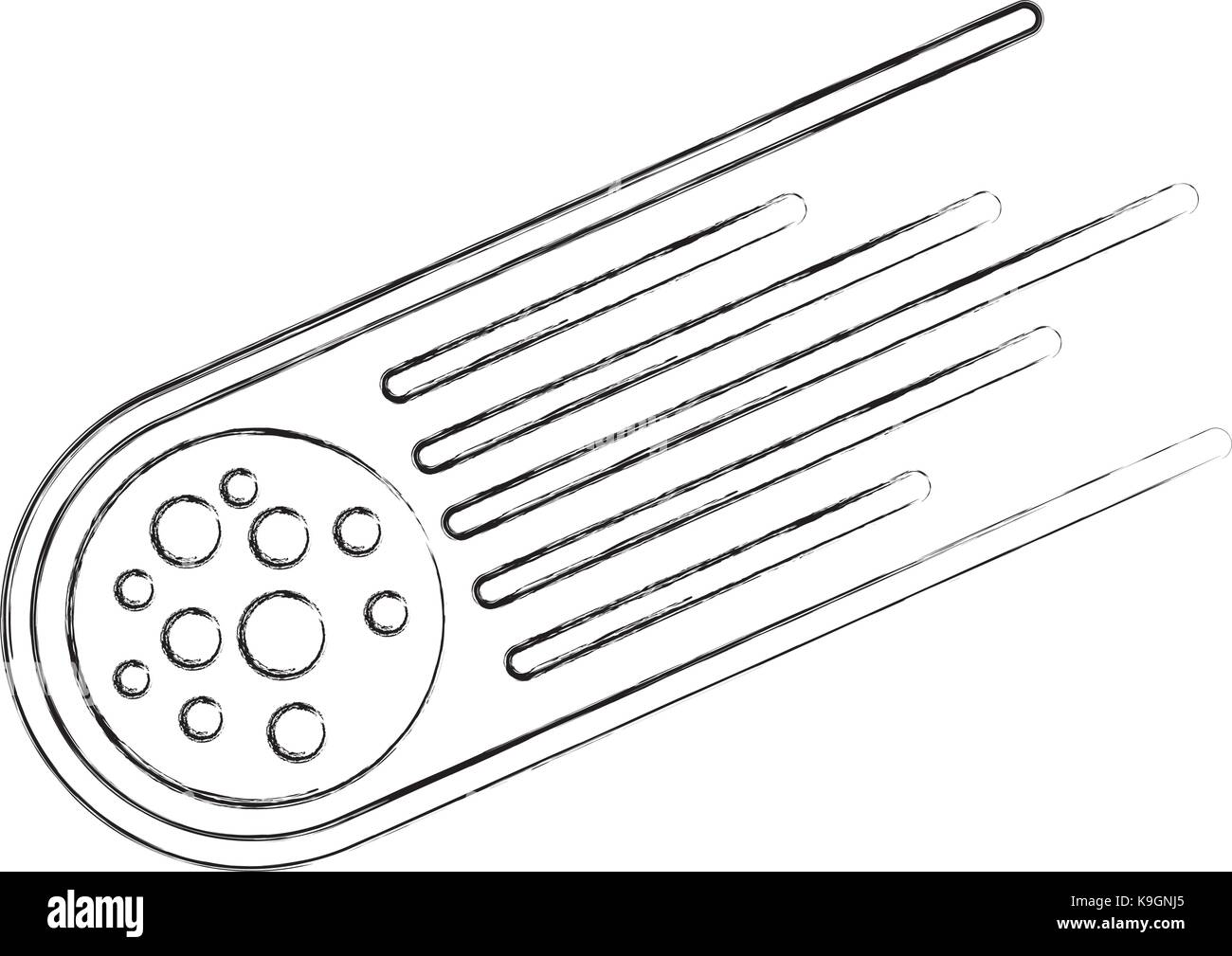 asteroid rock falling science meteorite nature Stock Vector Image & Art ...